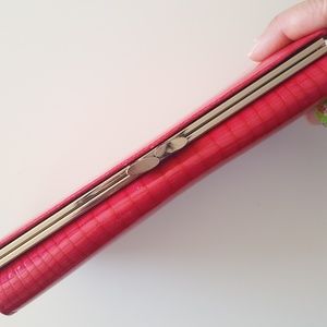 Bags | Beautiful Dark Pink Genuine Leather Wallet | Poshmark